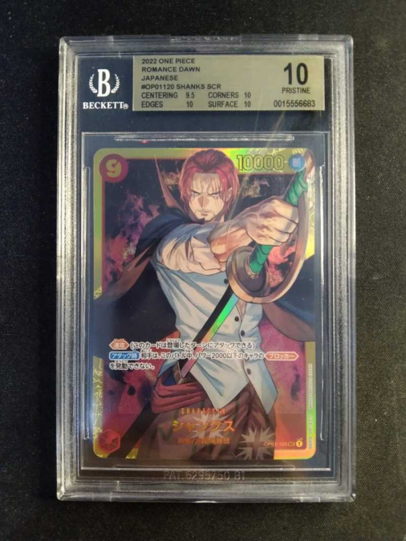 Promo Kartu 2022 One Piece TCG OP1 - Shanks Japanese BGS 10 Diskon 23% ...