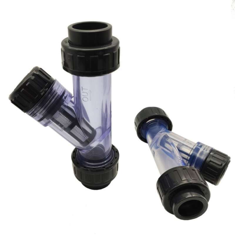 Promo Y Strainer Clear Double Union PVC 2 inch Fitting PVC Pipa PV ...
