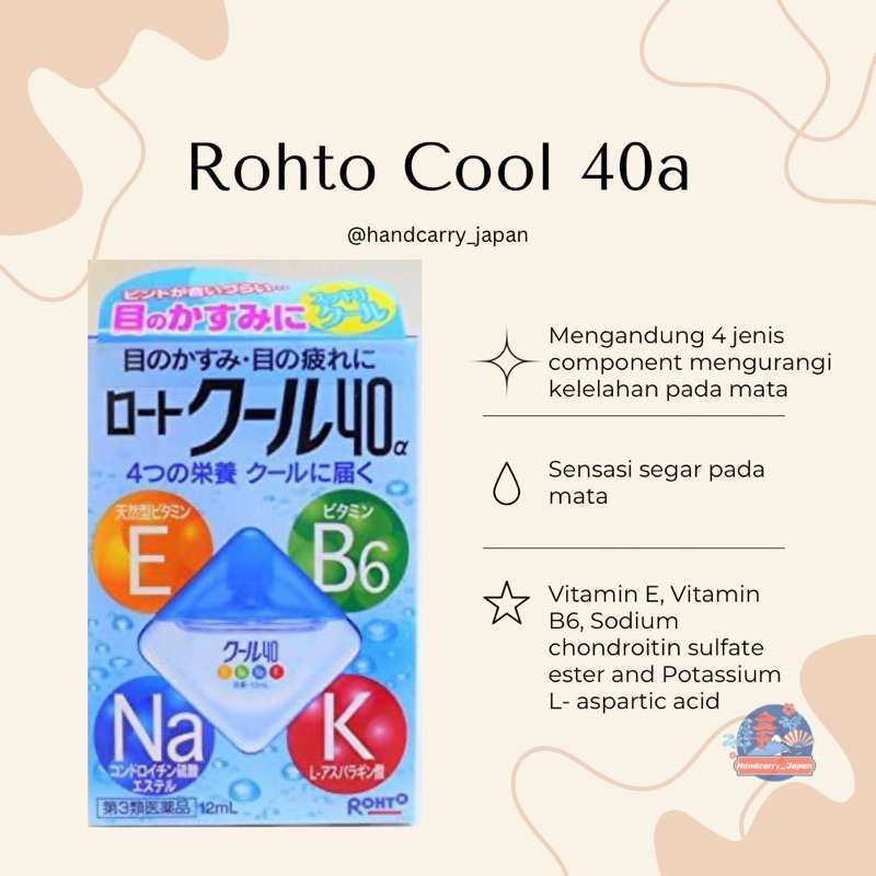 Jual Rohto Cool 40a Eyedrops Japan | Tetes Mata 12ml Di Seller ...