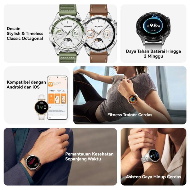 Promo Huawei Watch Gt 4 41mm 46mm Smartwatch Jam Tangan Pintar Gt4 ...