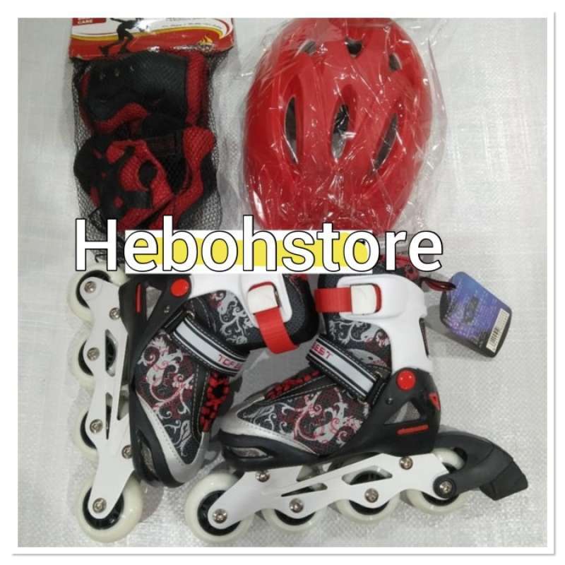 Promo Sepatu roda pvc full set (helm+deker+buat bajaj) Diskon 23% di ...