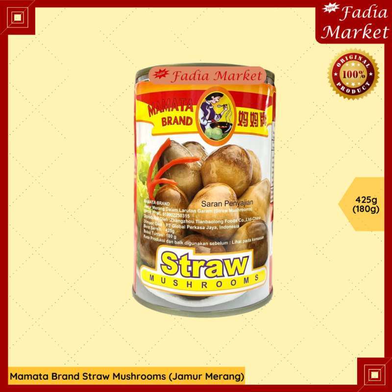 Jual Mamata Brand Straw Mushrooms Jamur Merang Kaleng 425g 180g di ...