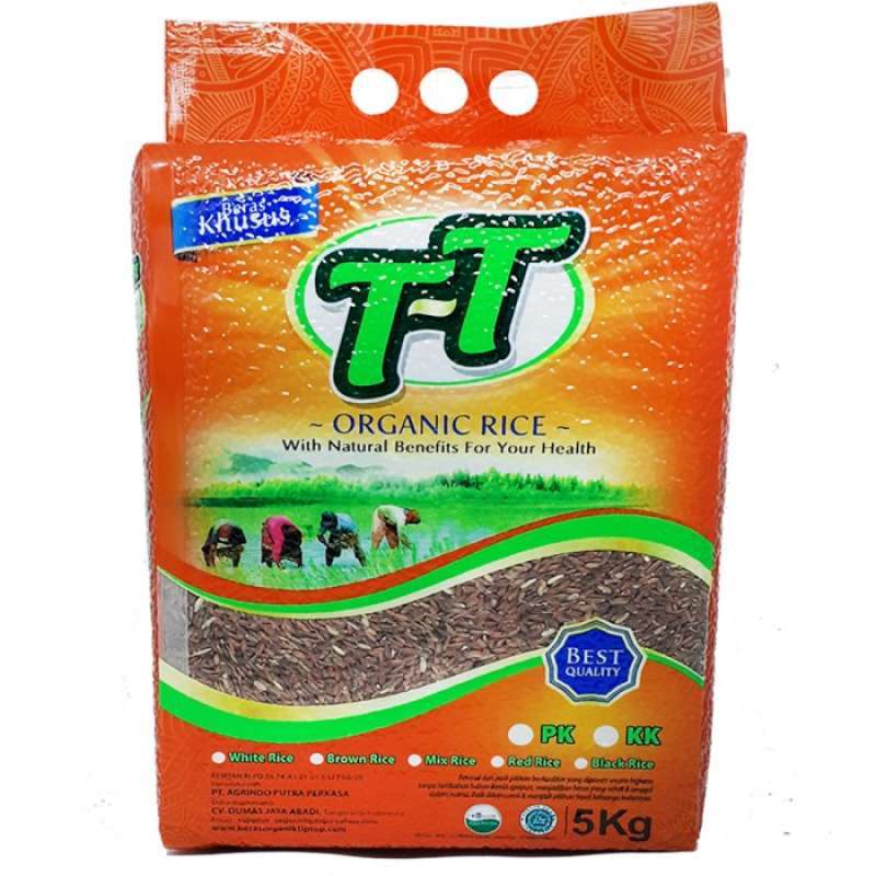 Promo beras merah organik PECAH KULIT Tip TOP 5 kg (BEST QUALITY ...