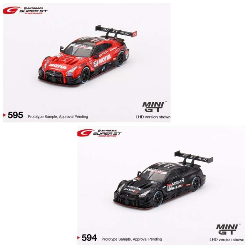 Promo MINIGT MINI GT 594 595 NISSAN GT-R NISMO #23 #230 SUPER GT SERIES ...