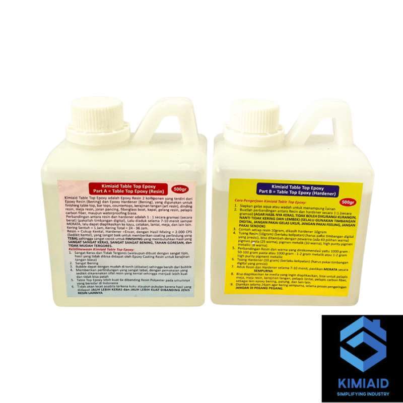Promo Sale Epoxy Resin Table Top - 1 Kg - Sticker Timbul Resin Keras ...
