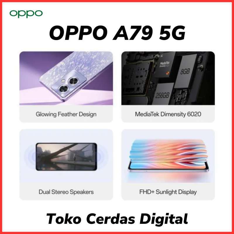 Jual OPPO A79 5G 8/256GB Garansi Resmi 12 Bulan - Purple di Seller Toko ...