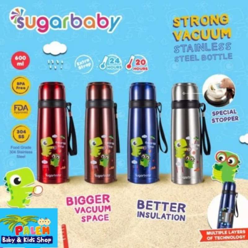 Promo SUGAR BABY VACUUM STAINLESS STEEL BOTTLE TERMOS 600ML DAN 500ML Diskon 50% di Seller ...