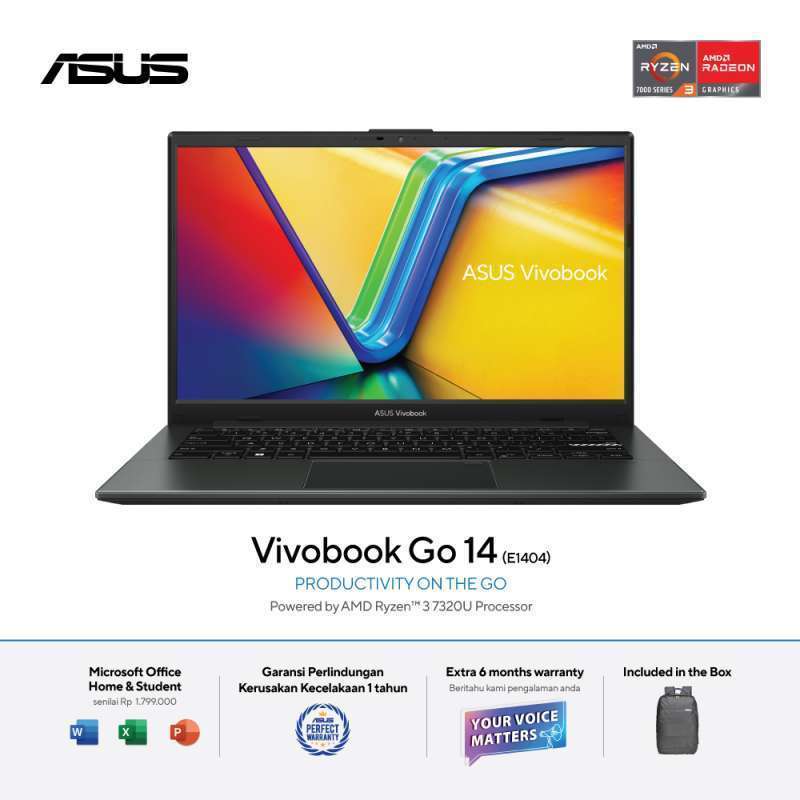 Jual Asus Vivobook Go 14 E1404fa-fhd321/fhd322/fhd323 Laptop [amd Ryzen ...
