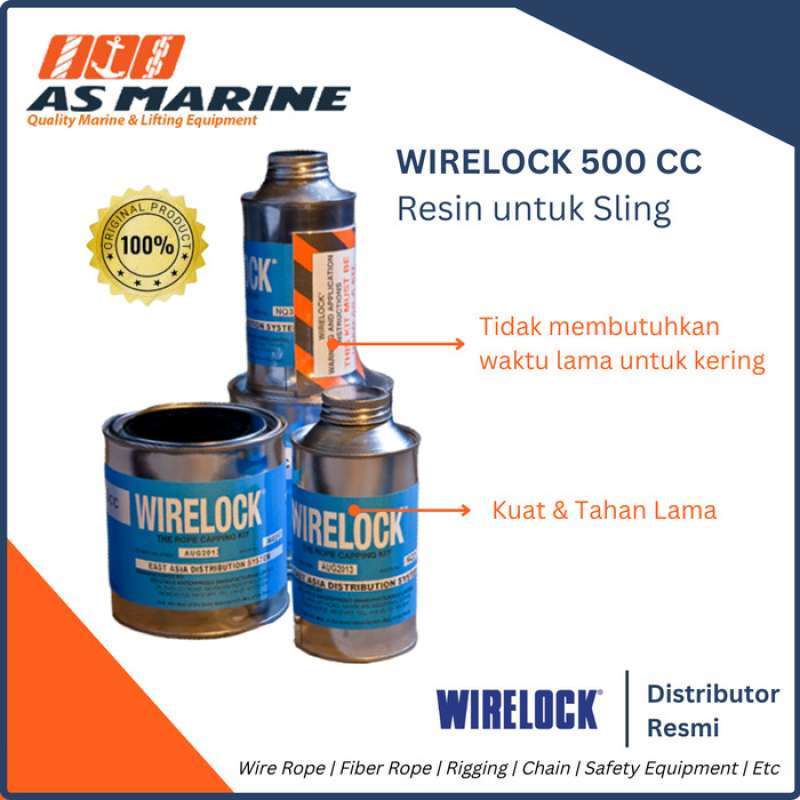 Promo Resin Wirelock / Wire Lock 500 Cc Untuk Wire Rope Sling Diskon 23 ...
