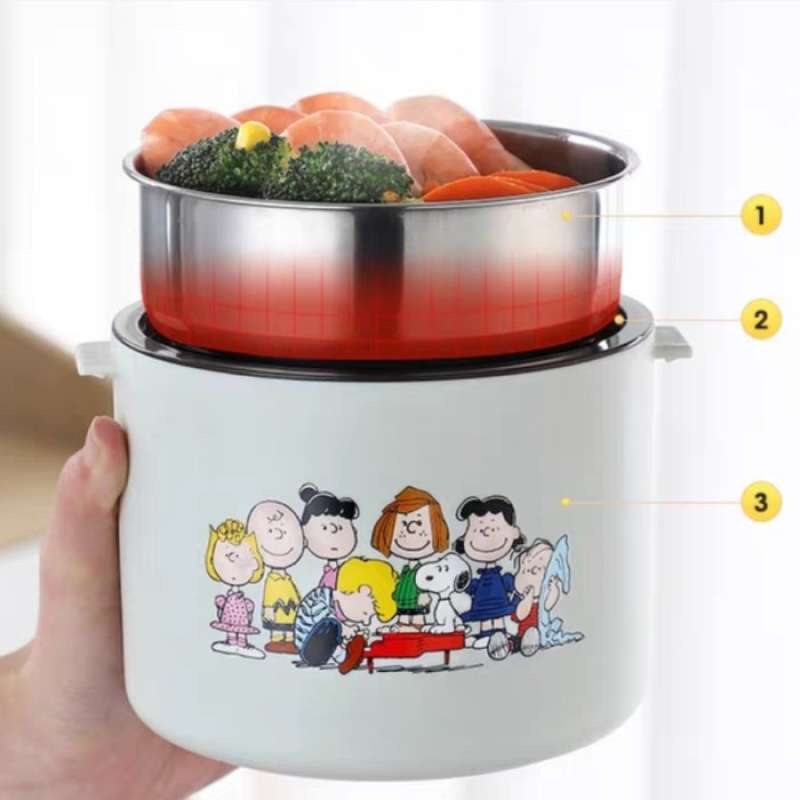 Promo Keep Warm Lunch Box/rantang/termos Snoopy Diskon 23% Di Seller ...