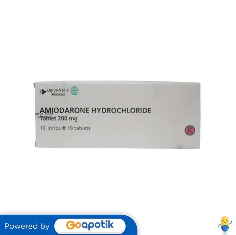 Jual AMIODARONE HCL DARYA VARIA 200 MG BOX 100 TABLET di Seller Apotek ...