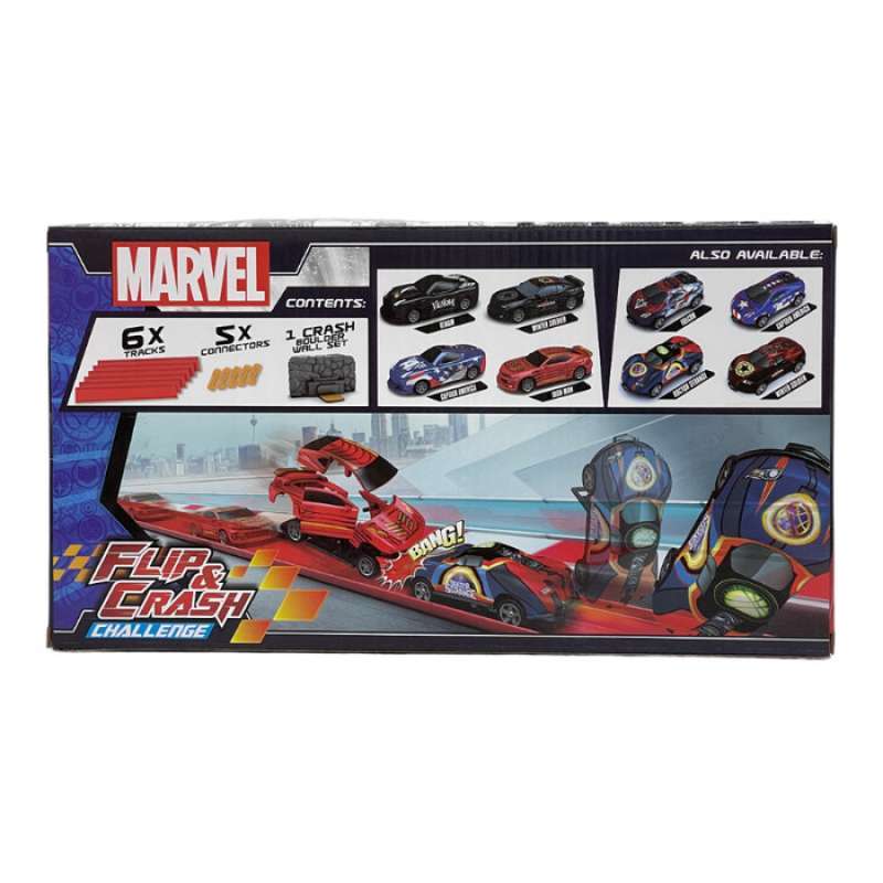 Promo Mainan Mobil-mobilan Emco Marvel Flip & Crash Challenge - Captain ...