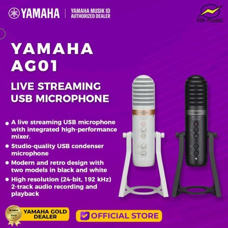 Promo Yamaha Ag01 / Ag-01 / Ag 01 Live Streaming Usb Microphone Diskon 15% Di Seller Hls Music ...