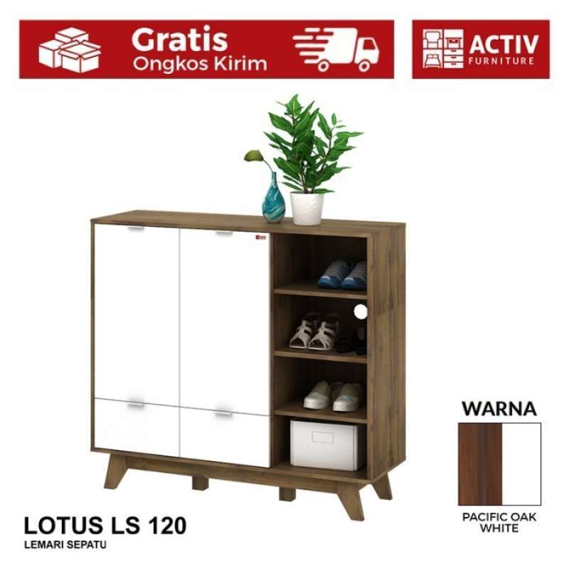 Promo Activ Lemari Sepatu Minimalis / Rak Sepatu Besar / Lotus Ls 120 ...