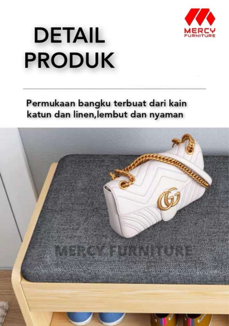 Promo Mercy Sr Leeds 2in1 Rak Sepatu Dan Bangku Multifungsi ...