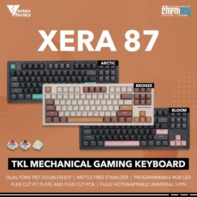 Promo Vortex Series Xera87 / Xera-87 Rgb Tkl Mechanical Gaming Keyboard ...