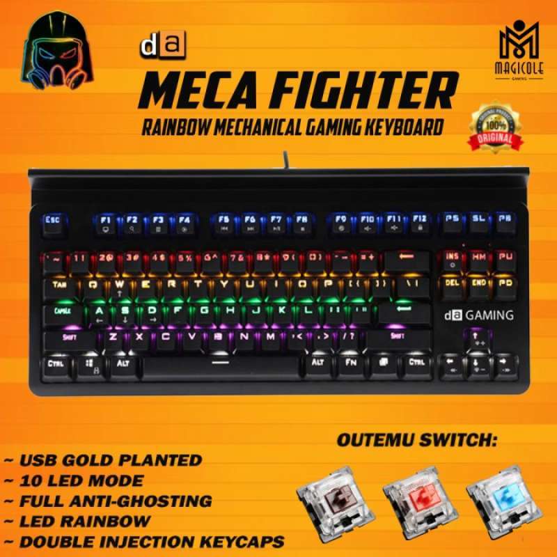 Promo DA Meca Fighter Mechanical Gaming Keyboard Diskon 9% di Seller ...