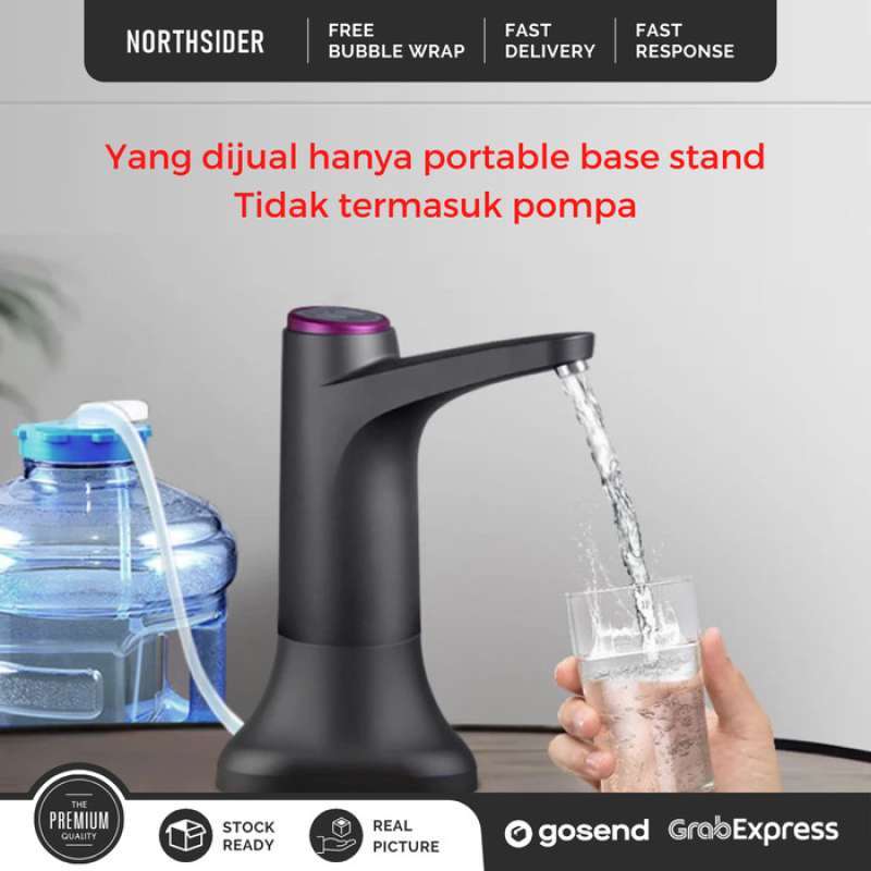 Promo Dudukan pompa galon elektrik untuk meja - lemari portable base stand - Abu-abu Diskon 2% ...
