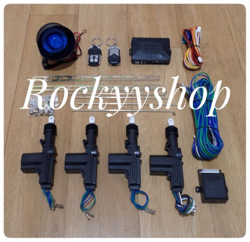 Promo PAKET ALARM MOBIL KUNCI SLIDING + CENTRAL LOCK 4 PINTU KOMPLIT ...