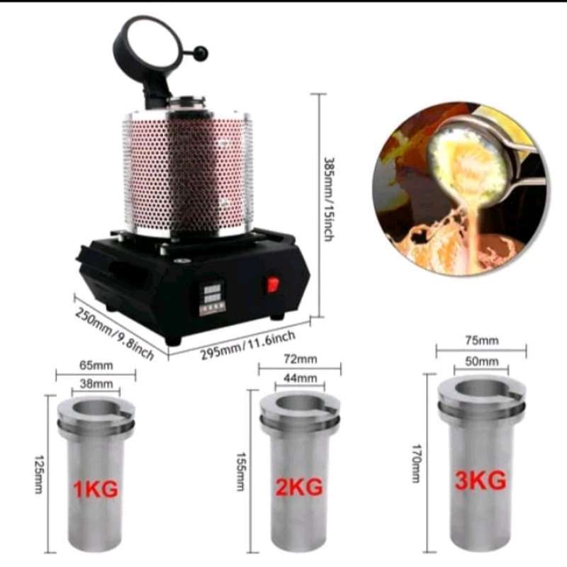 Jual Alat Lebur Listrik Emas,tembaga,timah / Melting Furnace Lebur ...