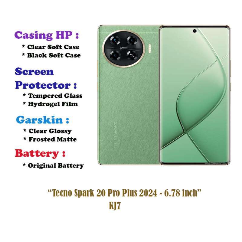 Jual Tecno Spark 20 Pro Plus 2024 - 6.78 Inch- Case - Screen Protector - Battery - Dll Di Seller ...