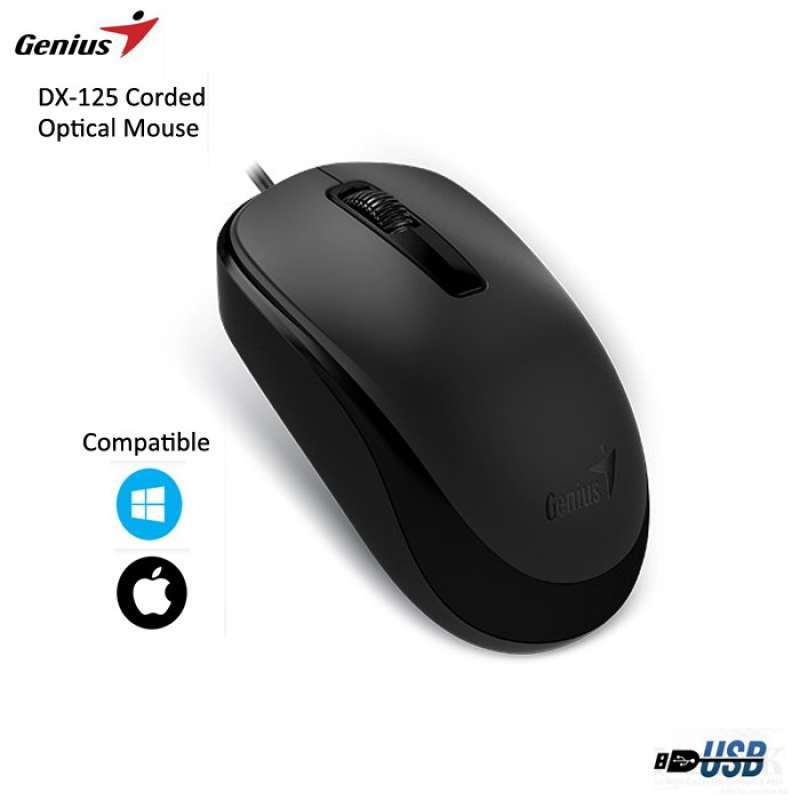 Jual Genius Dx-125 Wired Optical Mouse Usb With Dpi Di Seller Vidsen ...