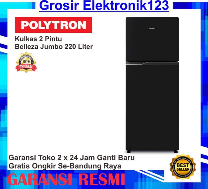 Promo Kulkas Polytron Kulkas 2 Pintu Belleza Jumbo 220 Liter Prw 23zx ...