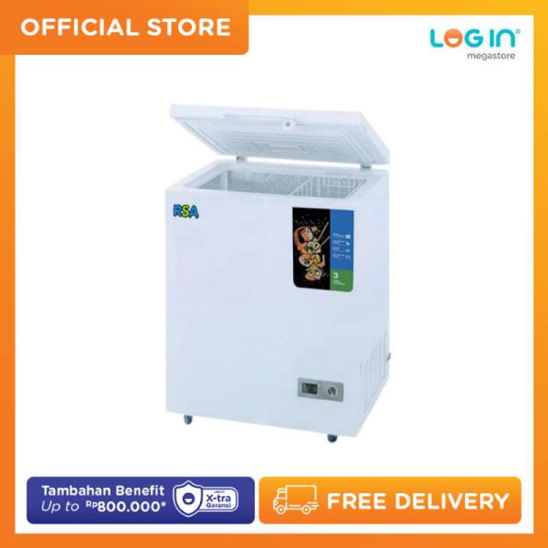Promo Chest Freezer Rsa Cf110 Freezer 1 Pintu 96 Liter Diskon 23% Di ...