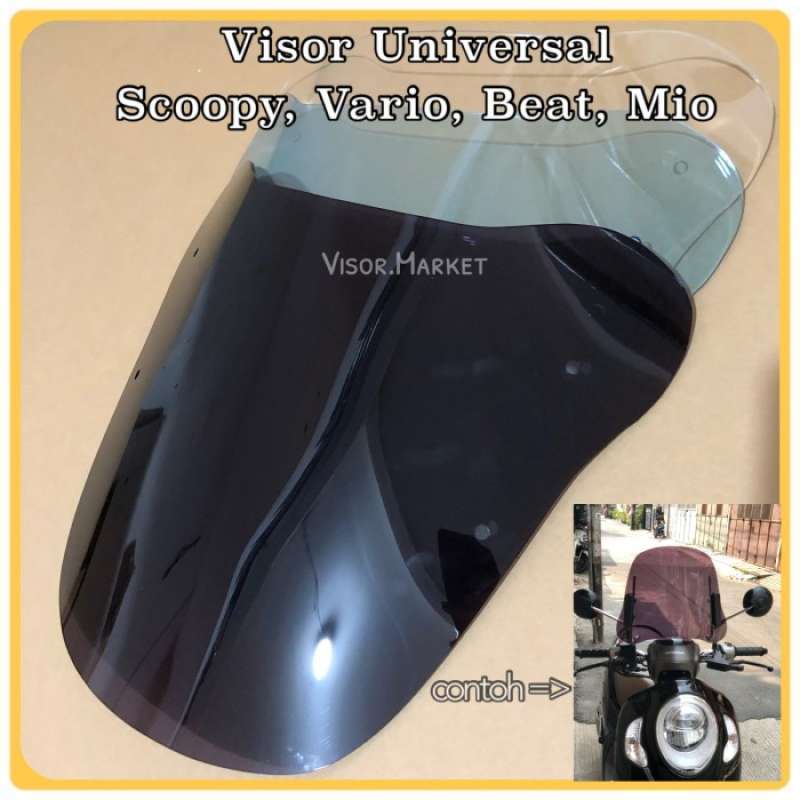 Promo Visor Universal Motor Scoopy Beat Vario Mio / Mika Penahan Angin ...