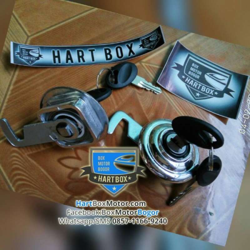Promo Sparepart Aksesoris Set Rumah Kunci Box Motor Samping Sidebox Kmi ...