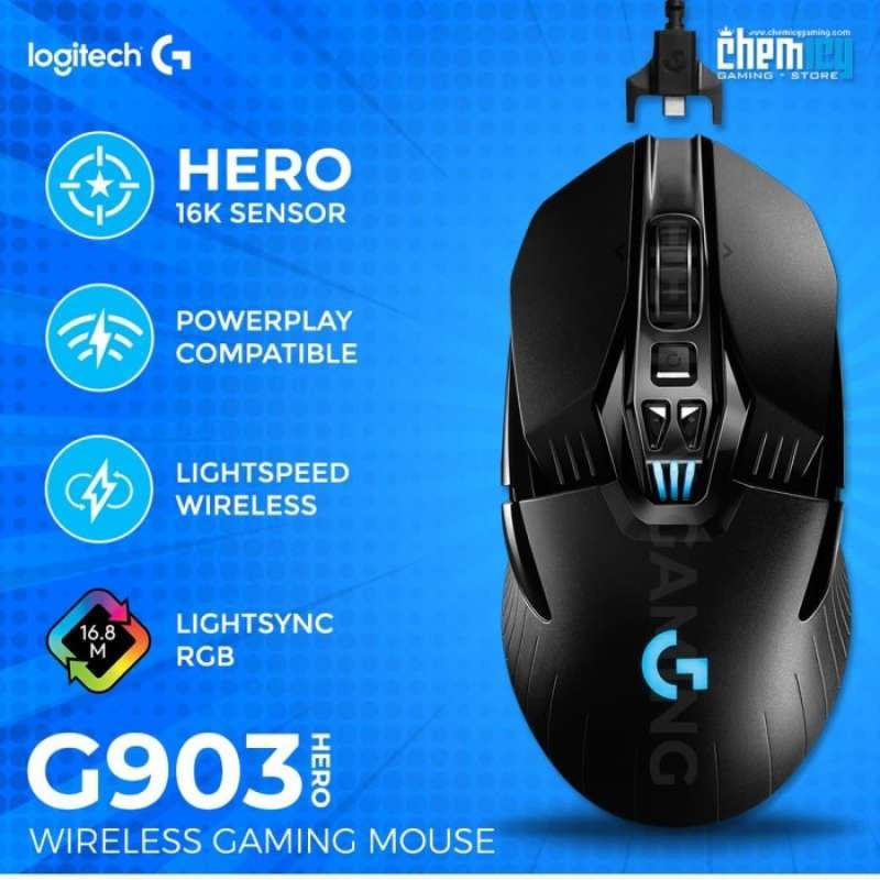 Promo G903 Hero 16k Lightspeed Wireless Gaming Mouse Diskon 23% Di Seller Utepe Store ...