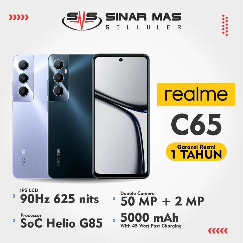 Jual Realme C65 Smartphone [8gb/128gb] Garansi Resmi Di Seller Sinar Mas Selluler Official Store ...