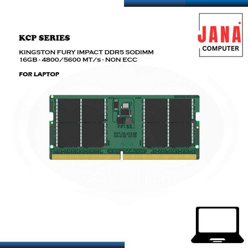Jual Ram Laptop Kingston Fury Impact Kcp 16gb Ddr5 4800 Mhz Sodimm ...