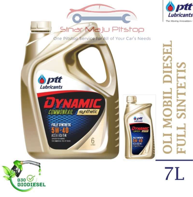 Promo Ptt Dynamic Commonrail Fully Synthetic 5w-40 Acea A3/b4 Oli Diesel 7 L Diskon 7% Di Seller ...