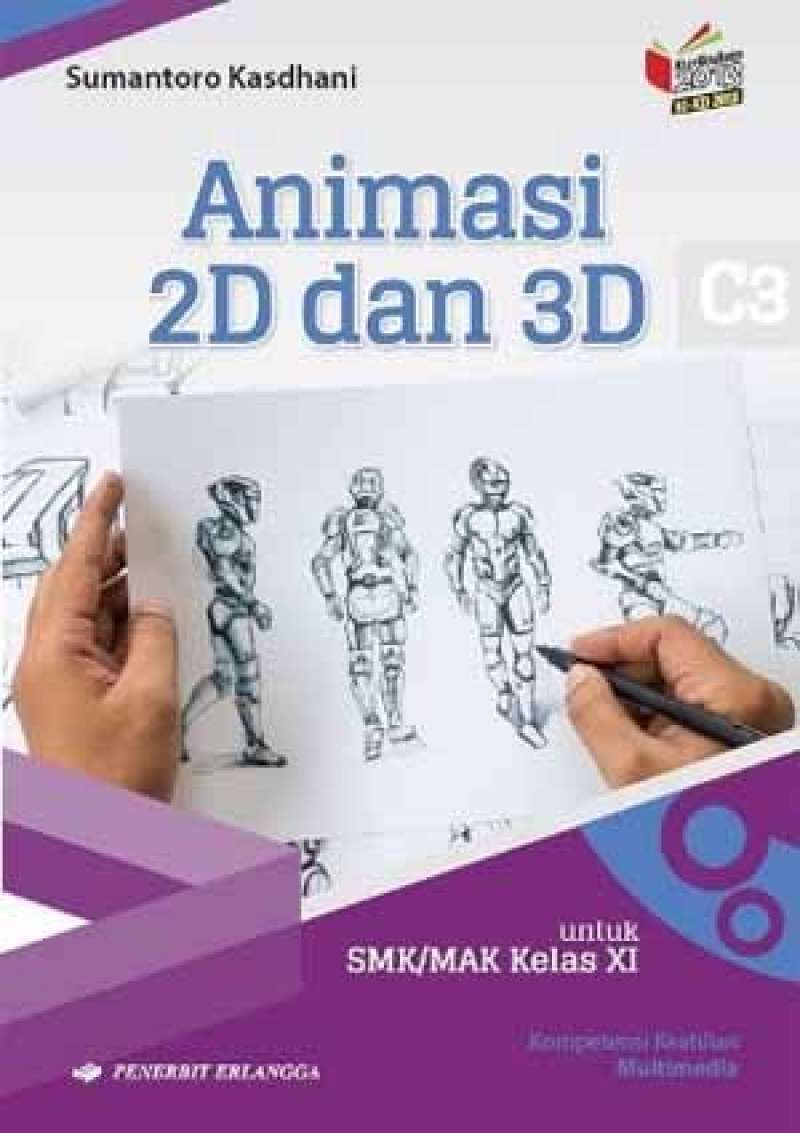 Promo Buku Animasi 2d & 3d Untuk Smk-mak Kelas 2 Diskon 26% Di Seller ...
