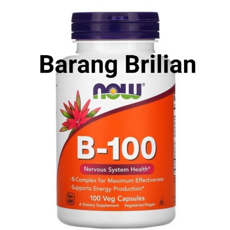 Promo Now Foods Vitamin B 100 Complex Vit B-100 100 Veg Capsules Diskon ...