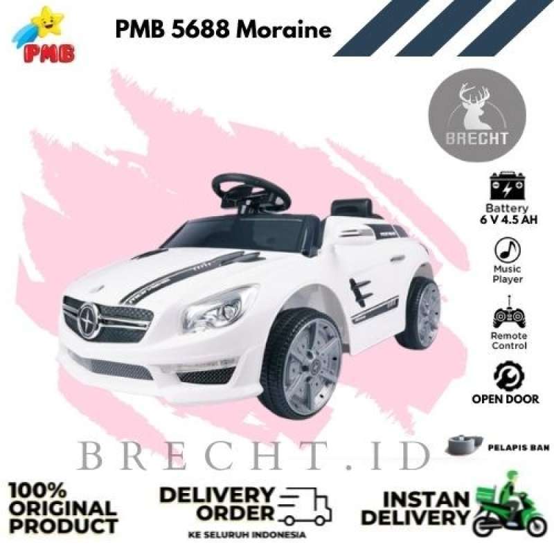 Promo Mobil Aki Anak Pmb M 5688 Moraine Putih Dengan Remote Bluetooth ...