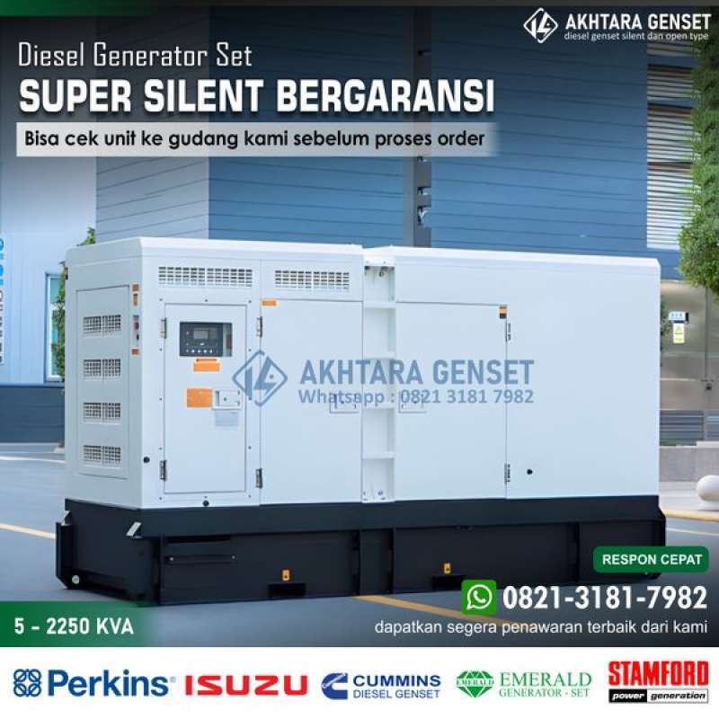 Jual Supplier Genset Surabaya 300 Kva Brand Cummins Perkins Isuzu Emerald Genset Silent Di ...
