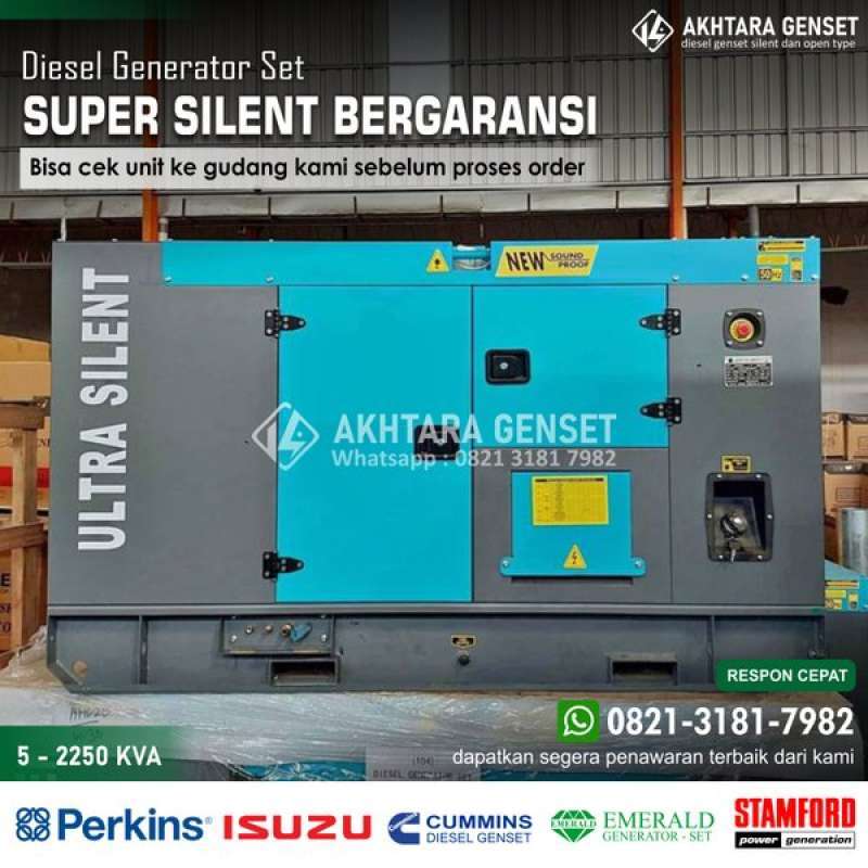 Jual Genset Silent Surabaya 30 Kva Brand Cummins Perkins Isuzu Emerald Genset Silent Di Seller ...