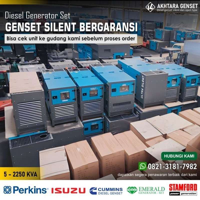Jual Akhtara Genset Surabaya 50 Kva Brand Cummins Perkins Isuzu Emerald Genset Silent Di Seller ...