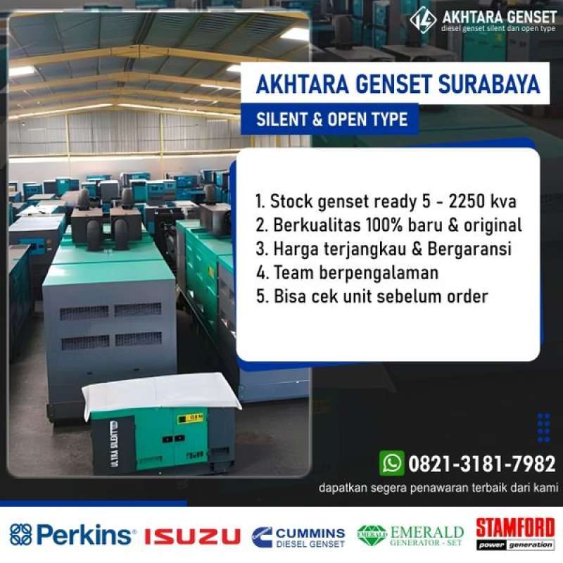 Jual Supliyer Genset Surabaya 30 Kva - Cummins Perkins Isuzu Emerald Genset Silent Di Seller ...