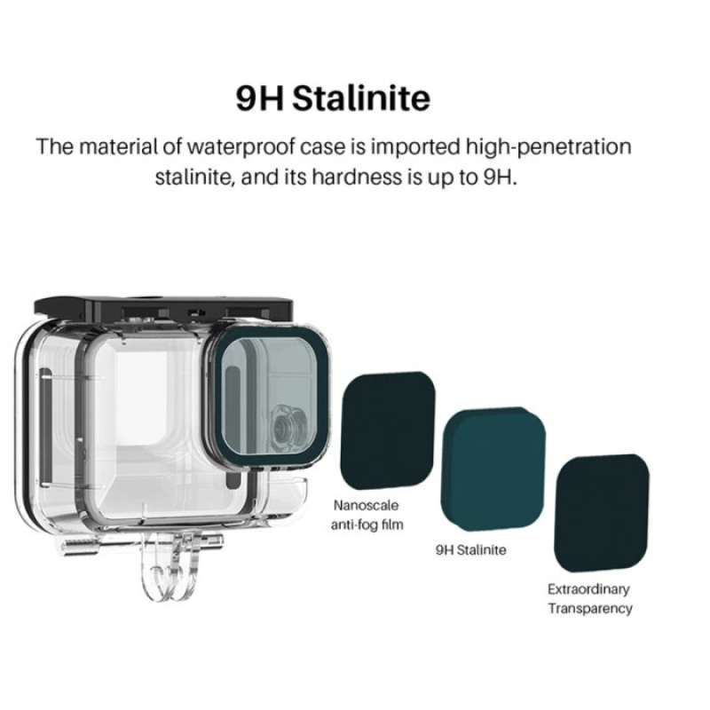 Jual Kingma Waterproof Case 50m Housing For Gopro Hero 10 / 9 Black ...