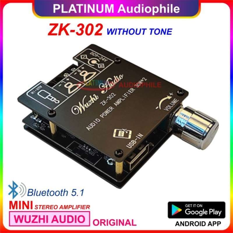 Jual Bluetooth 5.1 Stereo Class D Amplifier 2x 30w Zk-302t - Zk-302t Di ...