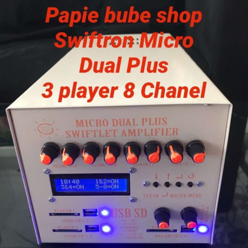 Jual Swiftron Ampli Walet Micro Dual Plus 3 Player 8 Chanel Di Seller ...