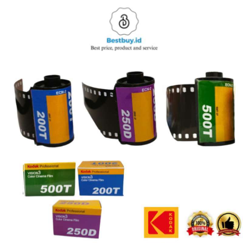Jual Roll Film Kodak Professional Vision3 35mm 27exp Type 200t/250d ...