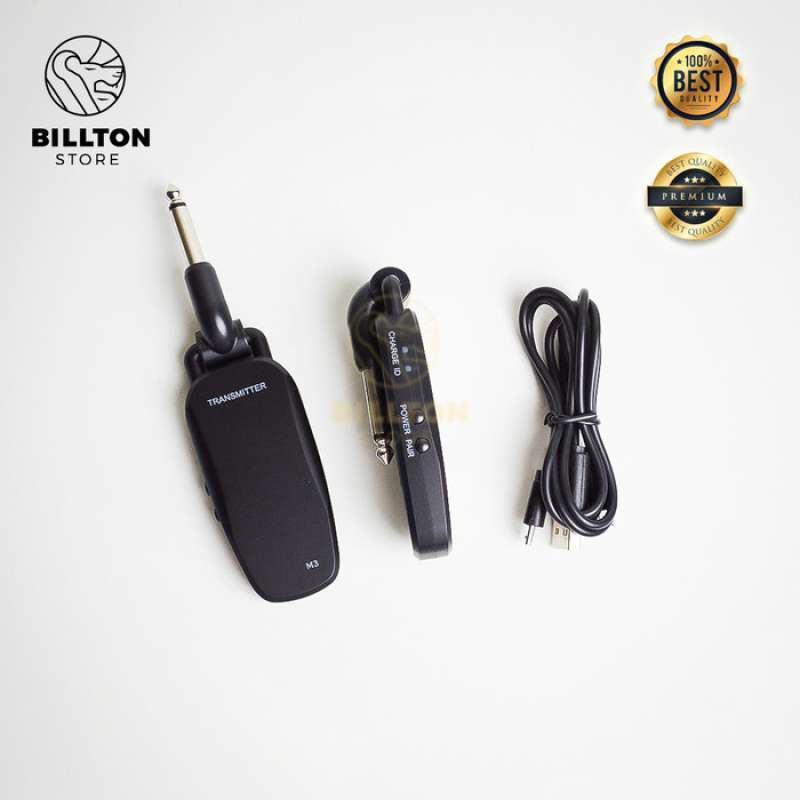 Promo Jack Gitar Wireless Akustik Elektrik Bass Transmitter Receiver ...