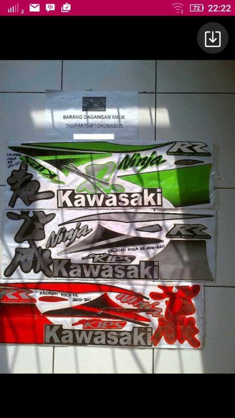 Promo Striping Stripping Stiker Bodi Motor Kawasaki Ninja Rr 2010 ...