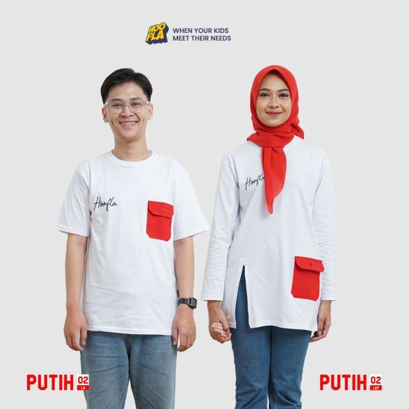 Promo Hoofla Lukita Sarimbit Series Putih Baju Kaos Keluarga Seragam ...