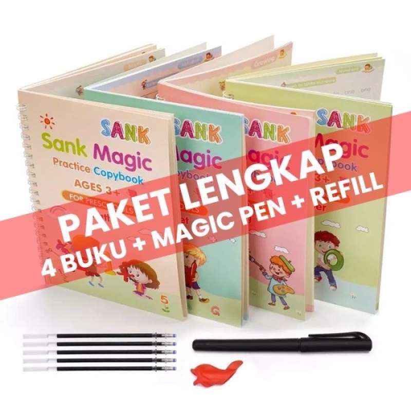 Jual Buku Belajar Menulis Sank Magic Practice Writing Book Anak Tk Paud ...