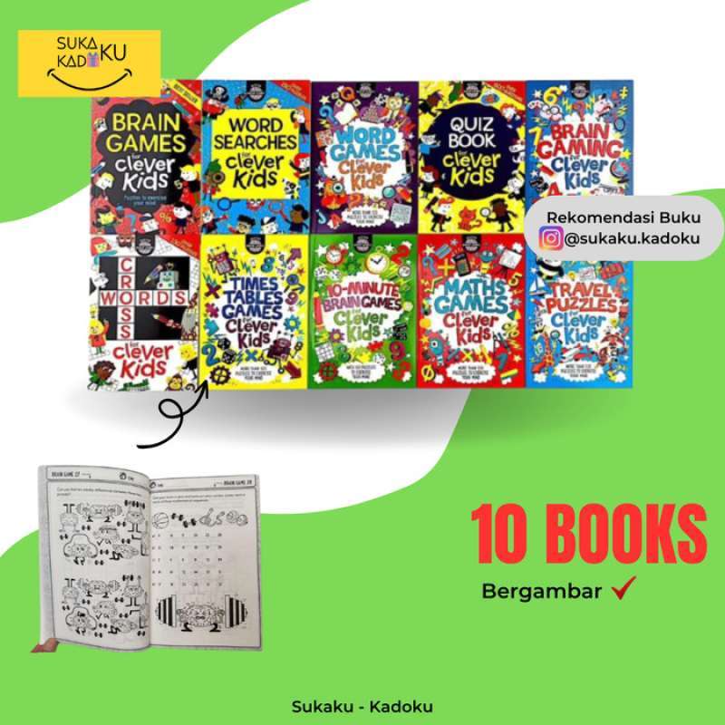 Jual For Clever Kids Brain Logic Games Word Buster Book Set Buku Anak ...